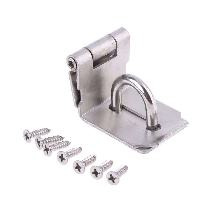 Stainless Steel Hasp Lock Anti-theft Door Clamp 90... – Grandado