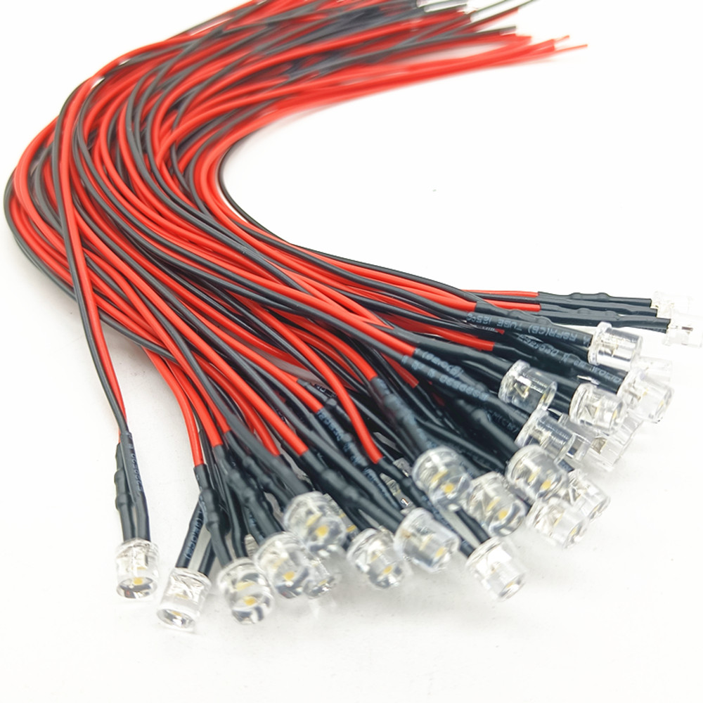 20pcs Batch 20cm Pre-Wired 3mm 5mm Flat Head LED B... – Vicedeal