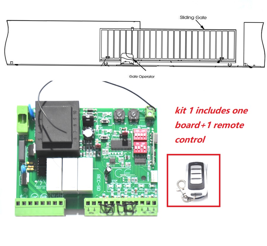 110v or 220VAC Sliding Gate Garage Door Controller... – Grandado