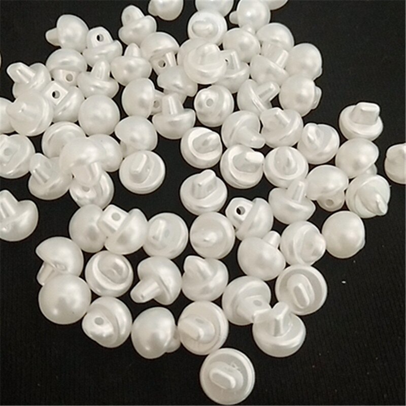 50Pcs/Bag 10mm white Round Sewing Pearl Buttons fo... – Grandado