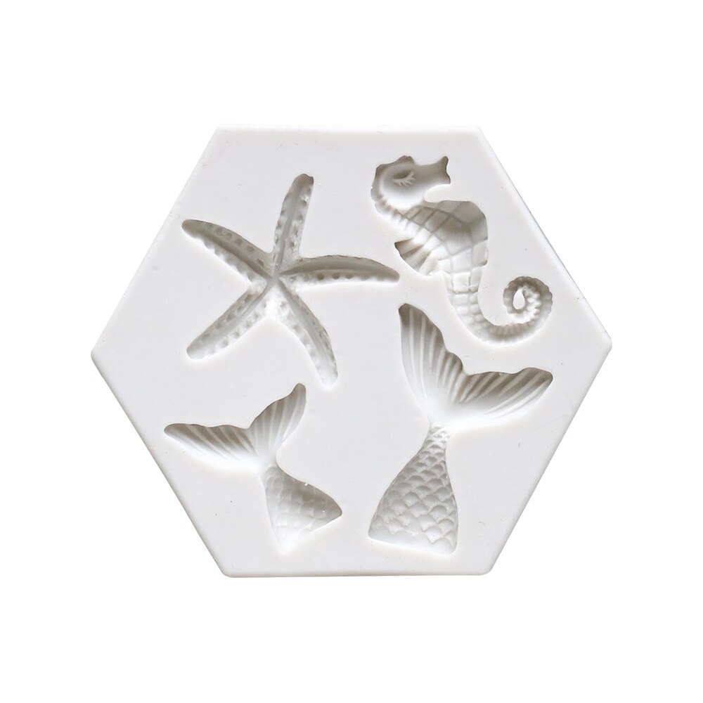 Mermaid Fish Tail SeaStar Silicone Mold Fondant Su... – Grandado