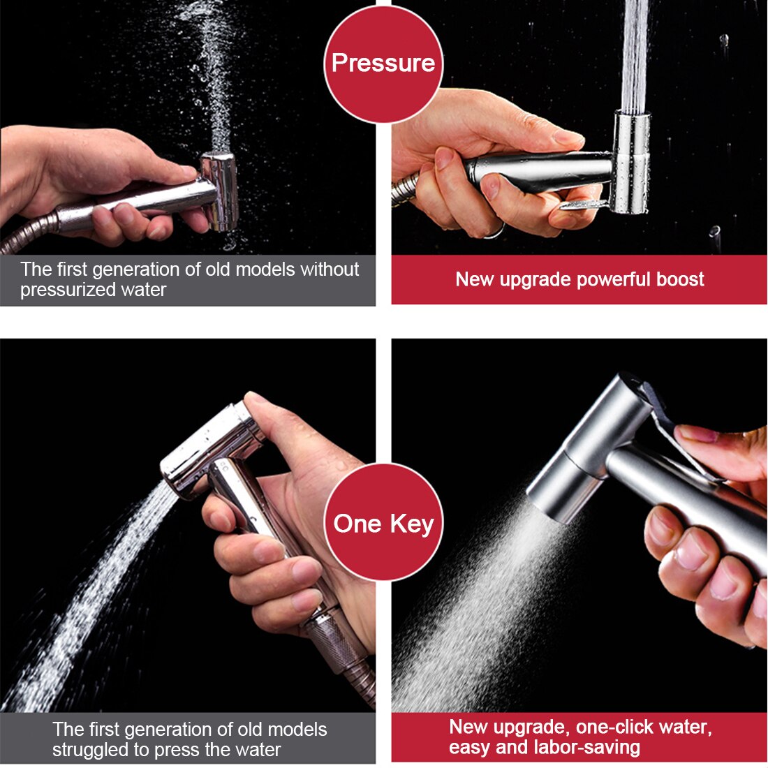 Handheld Bidet Sproeier Set Kit Rvs Bidet Kraan Sp... – Grandado