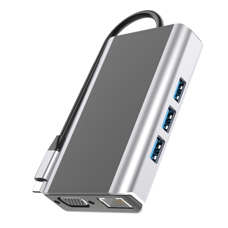 Adaptateur Multiport USB C HUB 9 en 1, avec 3 Port... – Grandado