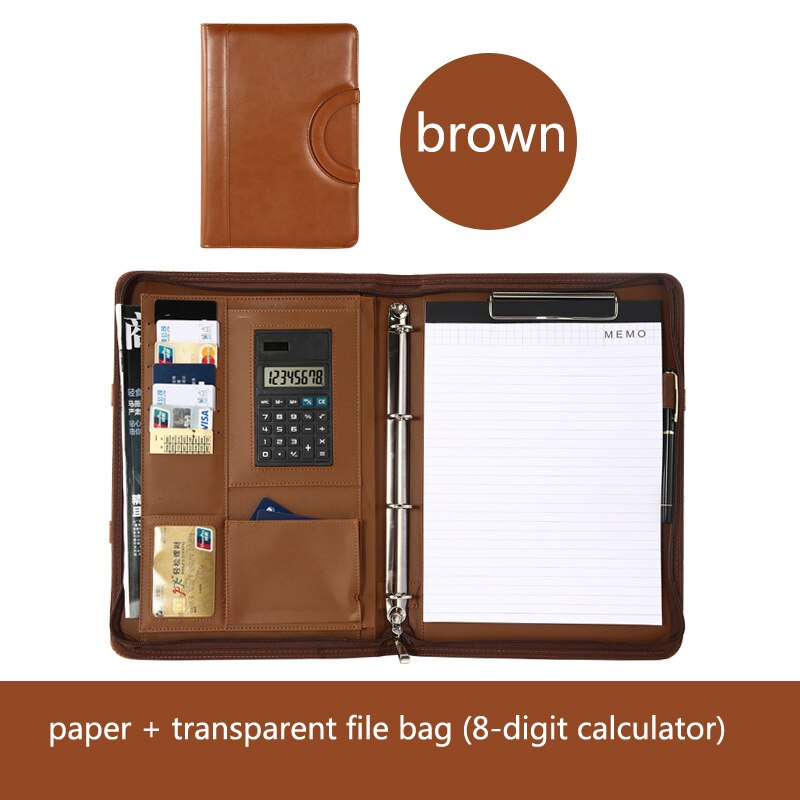 Folder Manager Leather A4 Document Holder Folder C... – Vicedeal