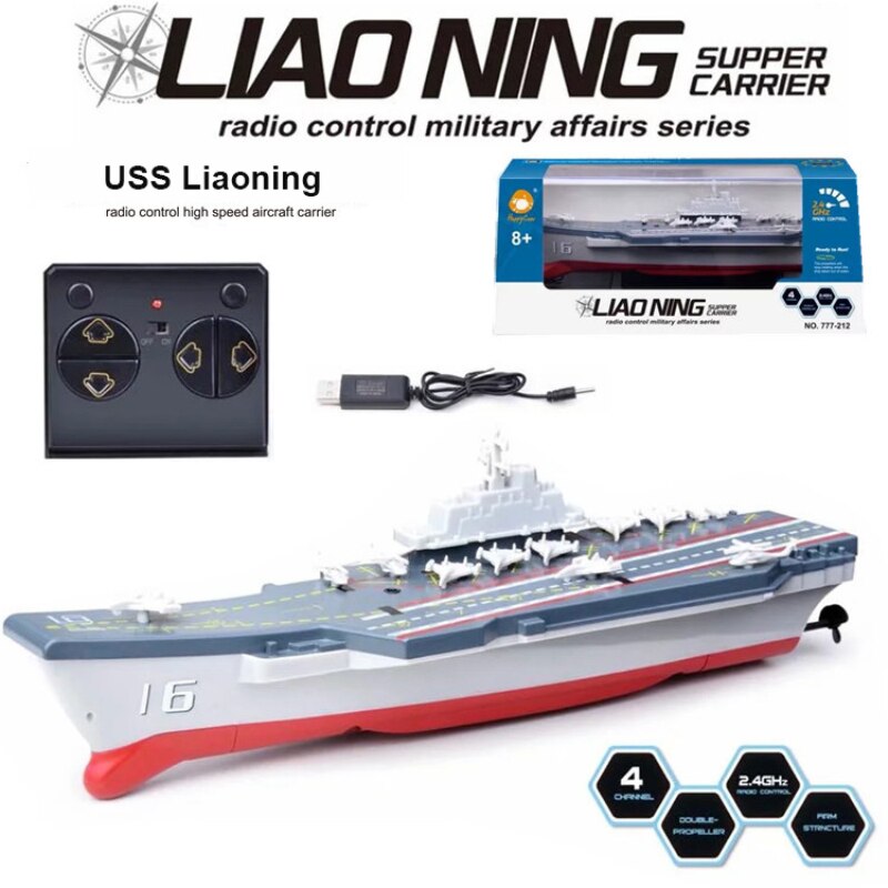 2.4G Mini Remote Control Aircraft Carrier Cruiser ... – Grandado