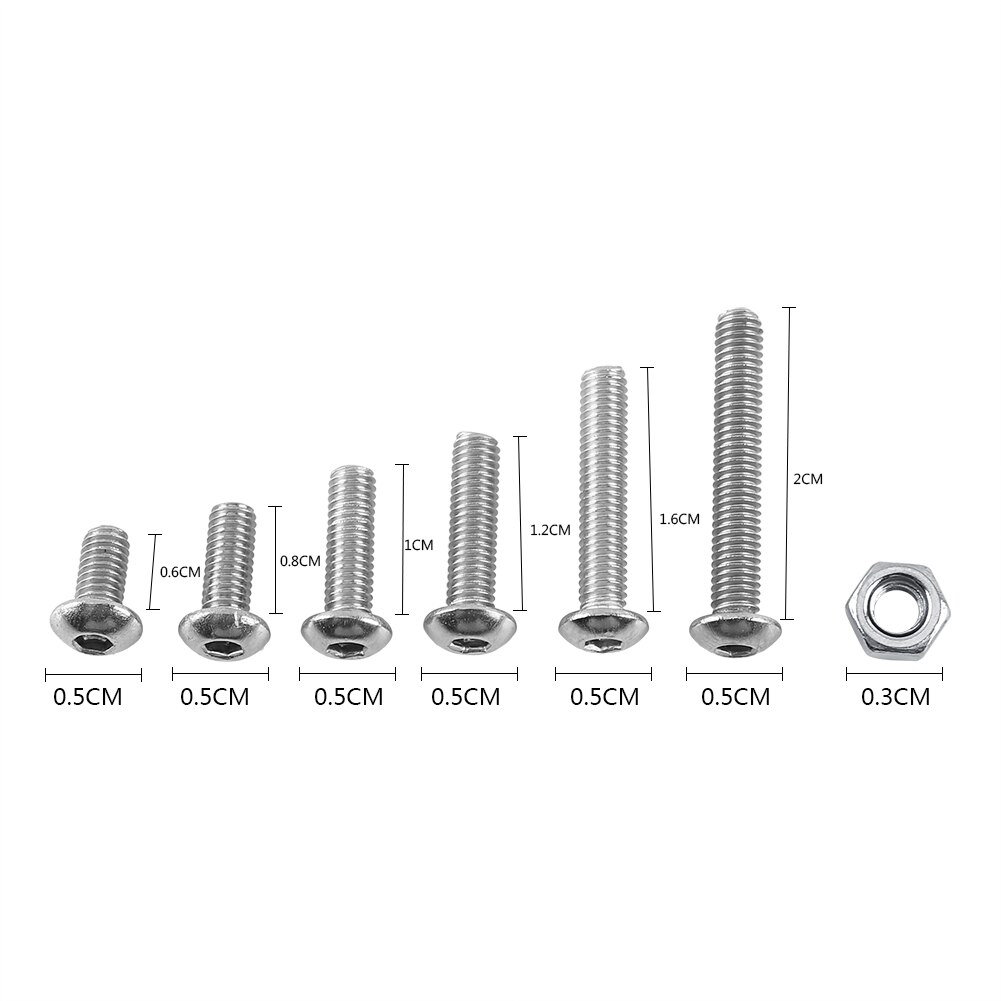 M3 A2 Stainless Steel Hex Socket Screws Bolt and H... – Grandado