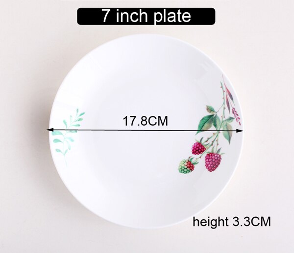 7inch, bone china dinner plates, succulent , ceram... – Grandado