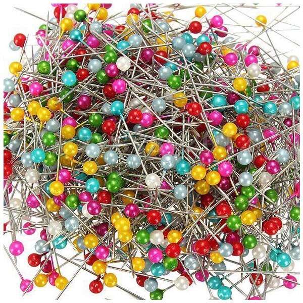 800 X Pearl Round Head Dressmaking Sewing Pins Dec... – Grandado