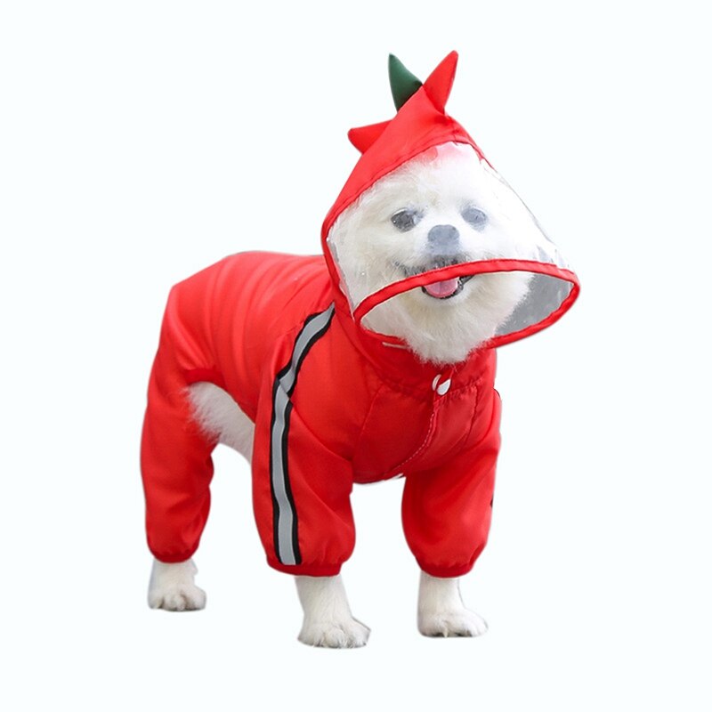 Dog Raincoat Safety Reflective Dog Raincoat Waterp... – Grandado