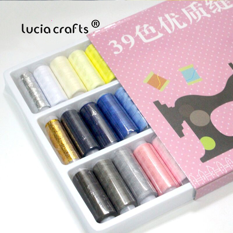 Lucia crafts 24/39 Colors Reels Polyester Sewing T... – Grandado