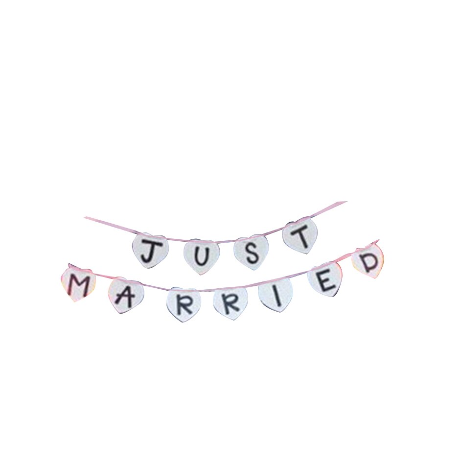 Just Married Wedding Car Cling Decal Sticker Windo... – Grandado