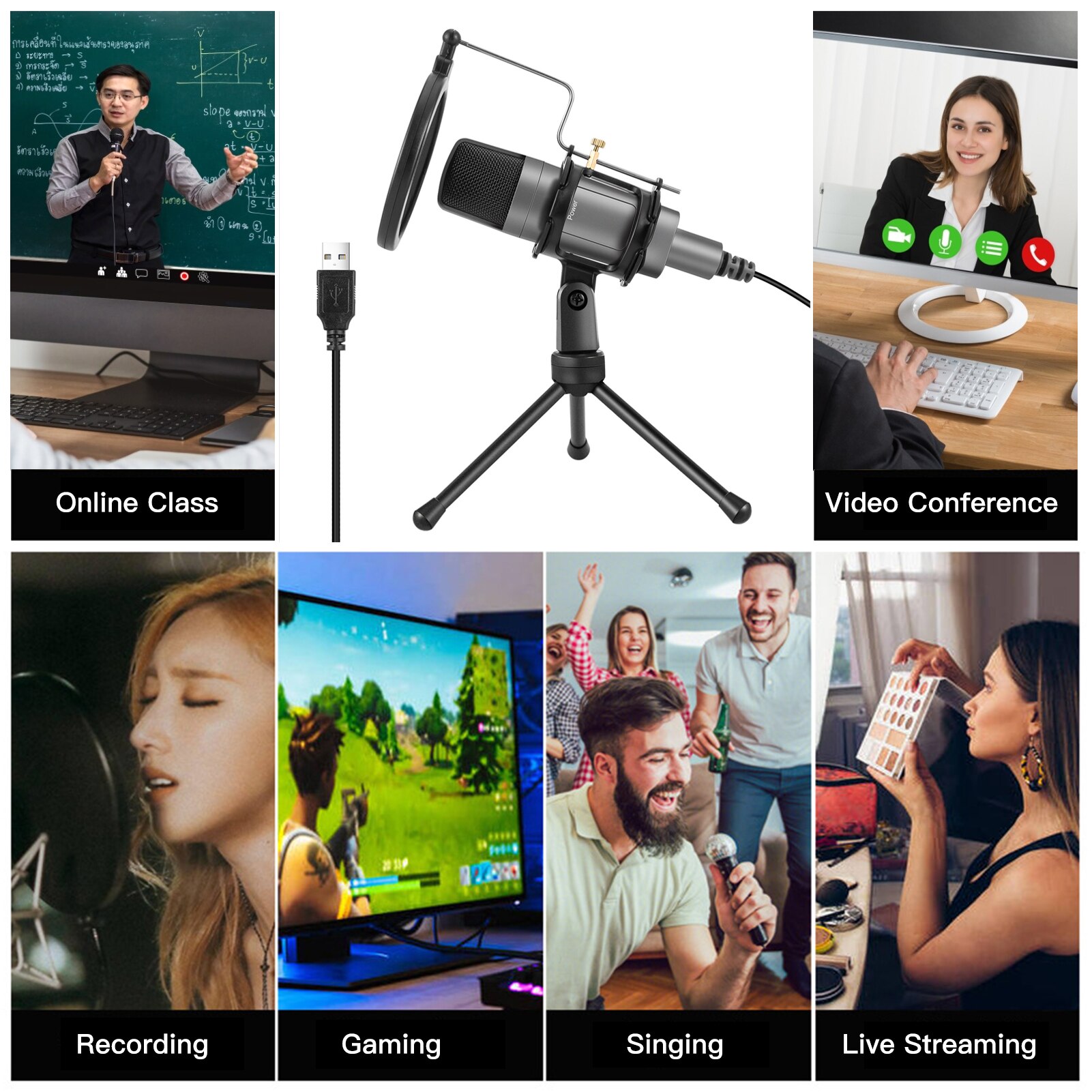 Usb Microfoon Computer Pc Desktop Microfoon Conden... – Vicedeal