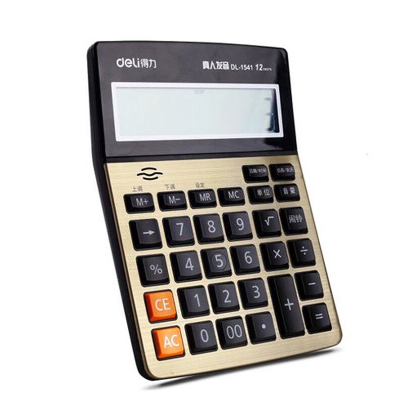 Deli Stationery 12 digital voice calculator 1541A ... – Grandado