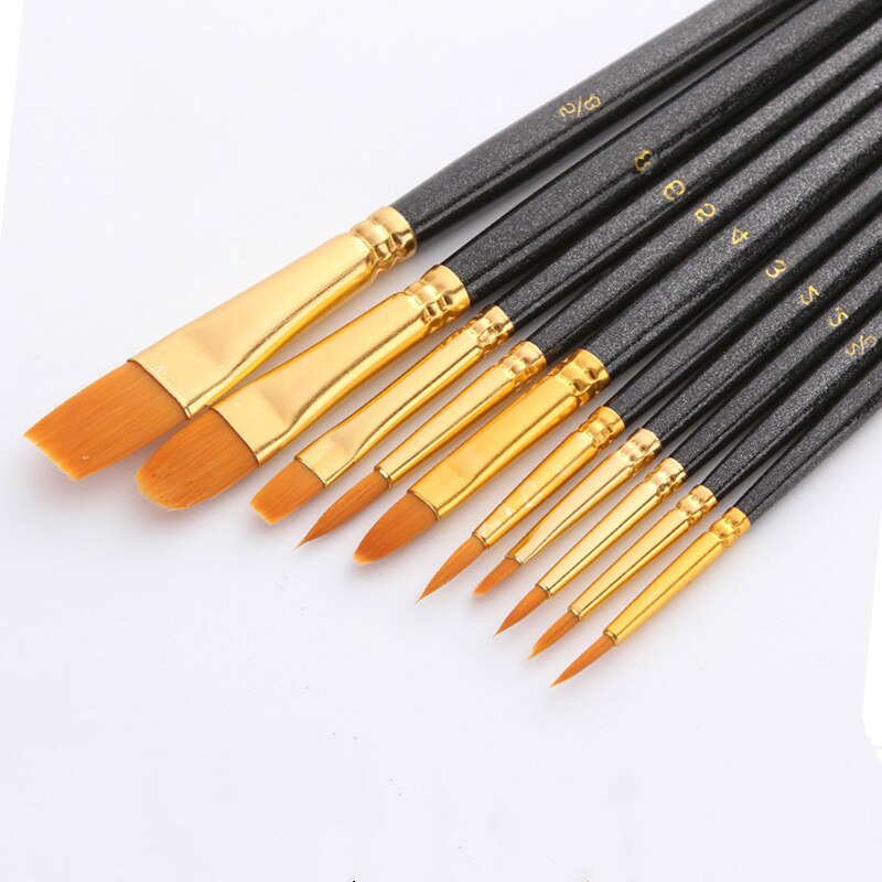 50Pcs Art Brush Supplies Watercolor Oil Paint Brus... – Vicedeal