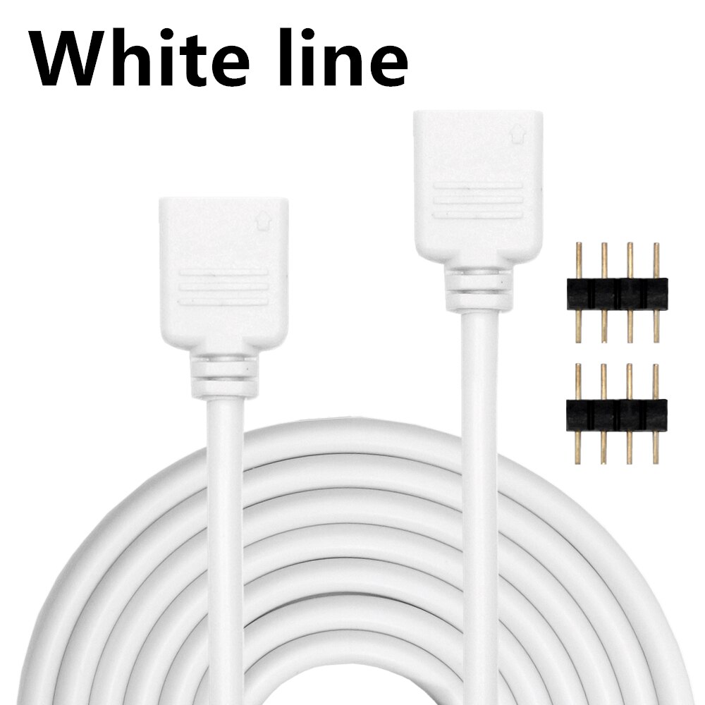 4 Pin Rgb Led Connector Extension Cable Cord Wire ... – Grandado