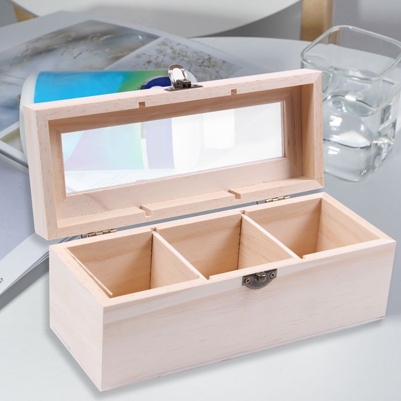 Wood Tea Caddies Tea Bag Jewelry Organizer Chest S... – Grandado