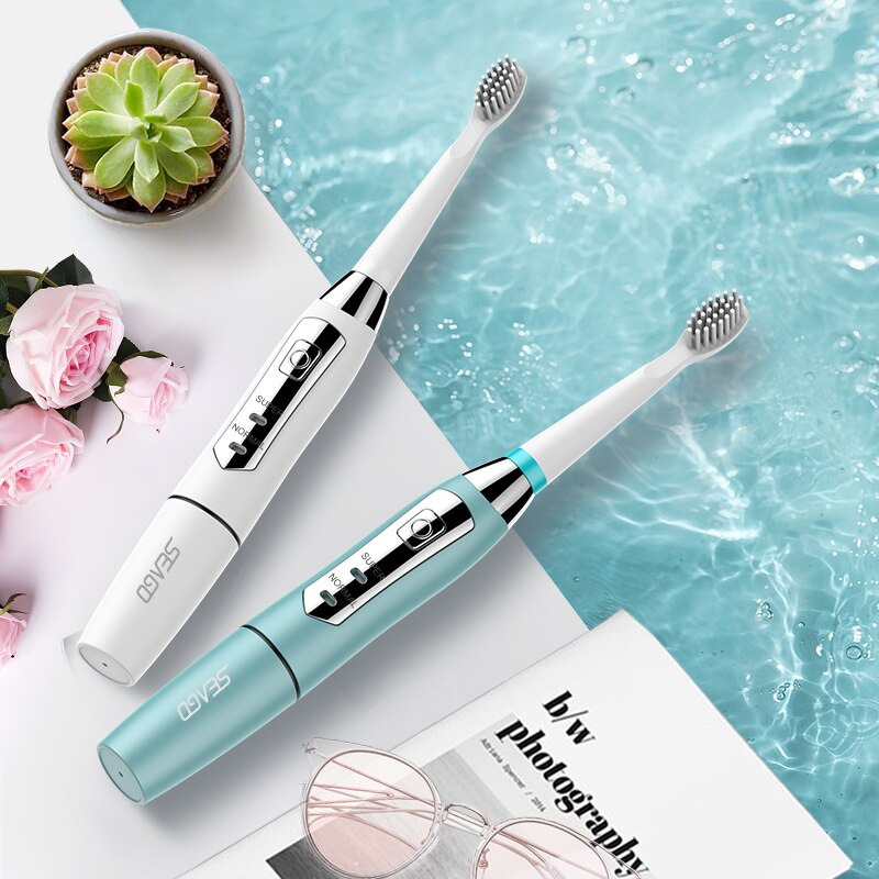 USB SEAGO Electric Toothbrush Waterproof 3 In 1 Ba... – Vicedeal