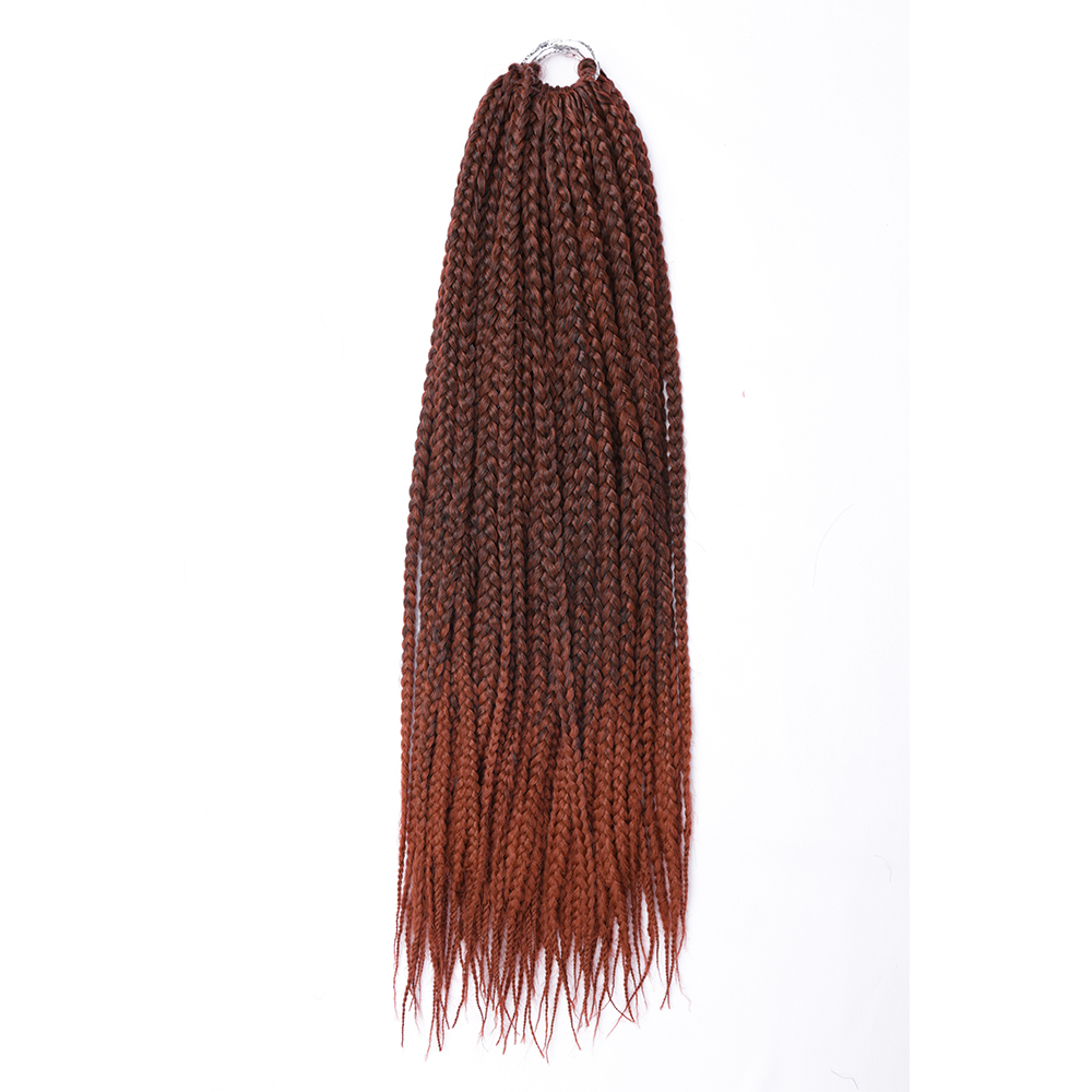 Box Braids Crochet Hair Ombre Synthetic Braiding H... – Grandado