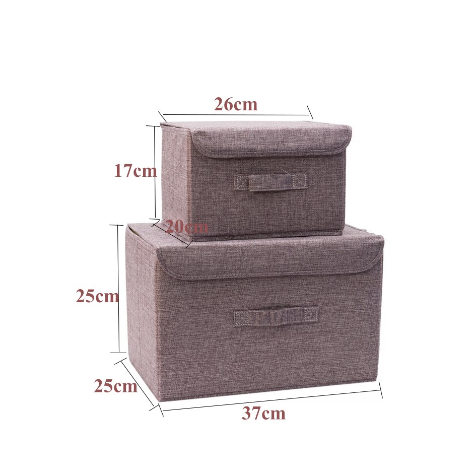 Cotton Fabric Cube Storage Box Cartoon Embroidery ... – Grandado