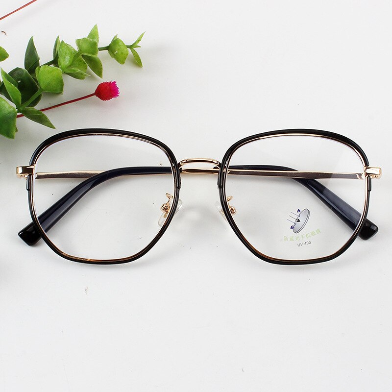 TR90 Oval Glasses Frames Women Anti-Blue Optical G... – Grandado