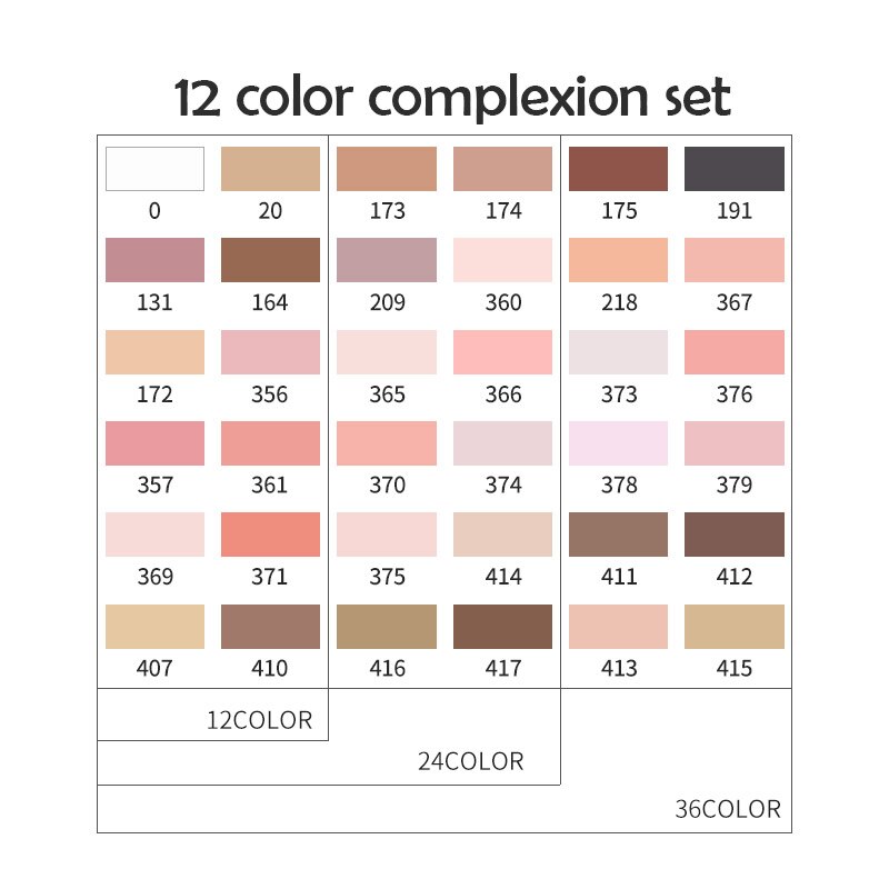 Finecolour Skin Hair Colors Art Soft Marker Brush ... – Vicedeal