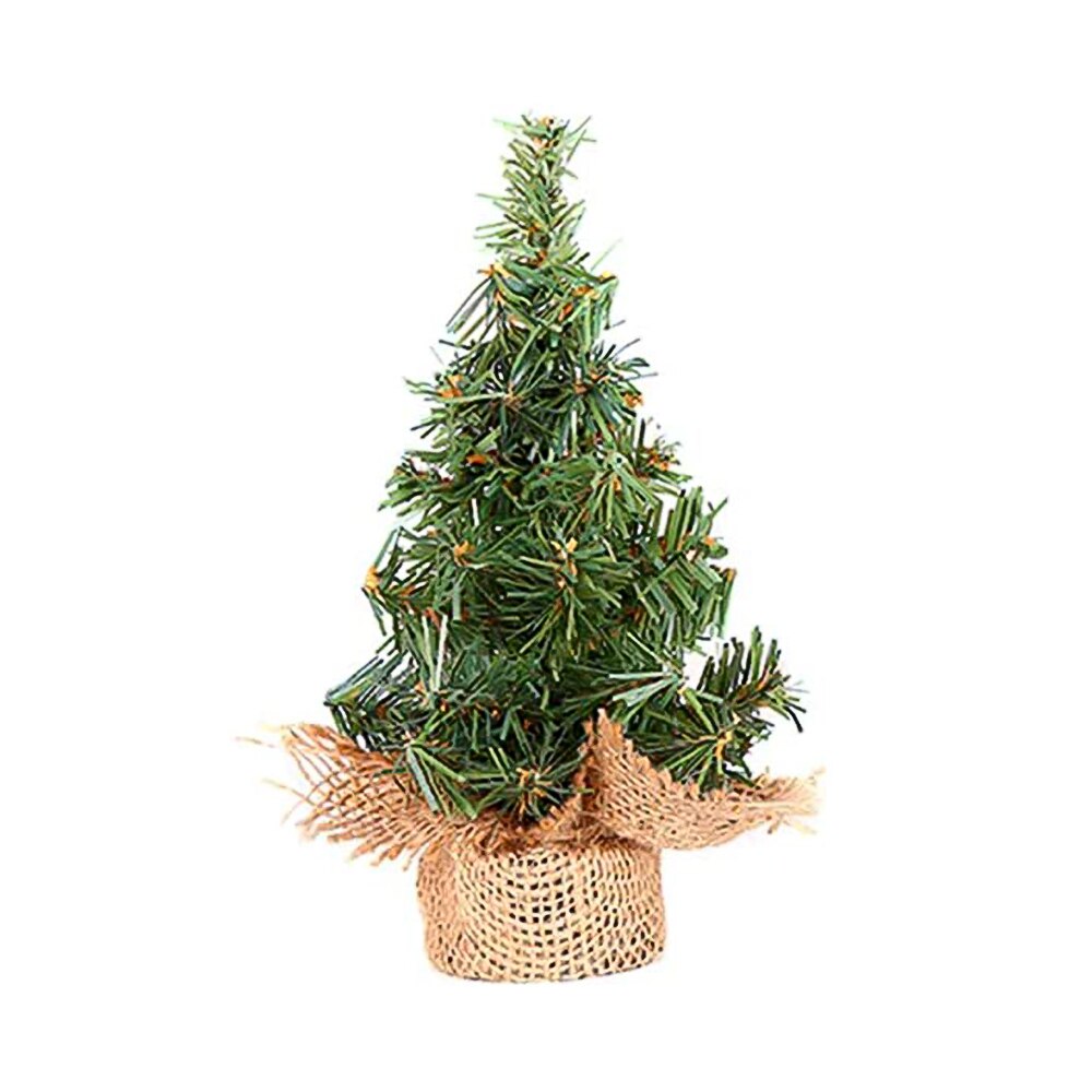 Mini Christmas Tree Sisal Silk Cedar Tree Small Ar... – Grandado