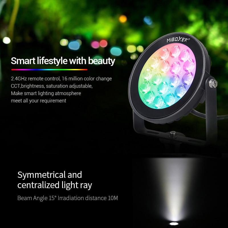Miboxer 9W RGB + CCT Smart LED Garten Licht FUTC02... – Vicedeal