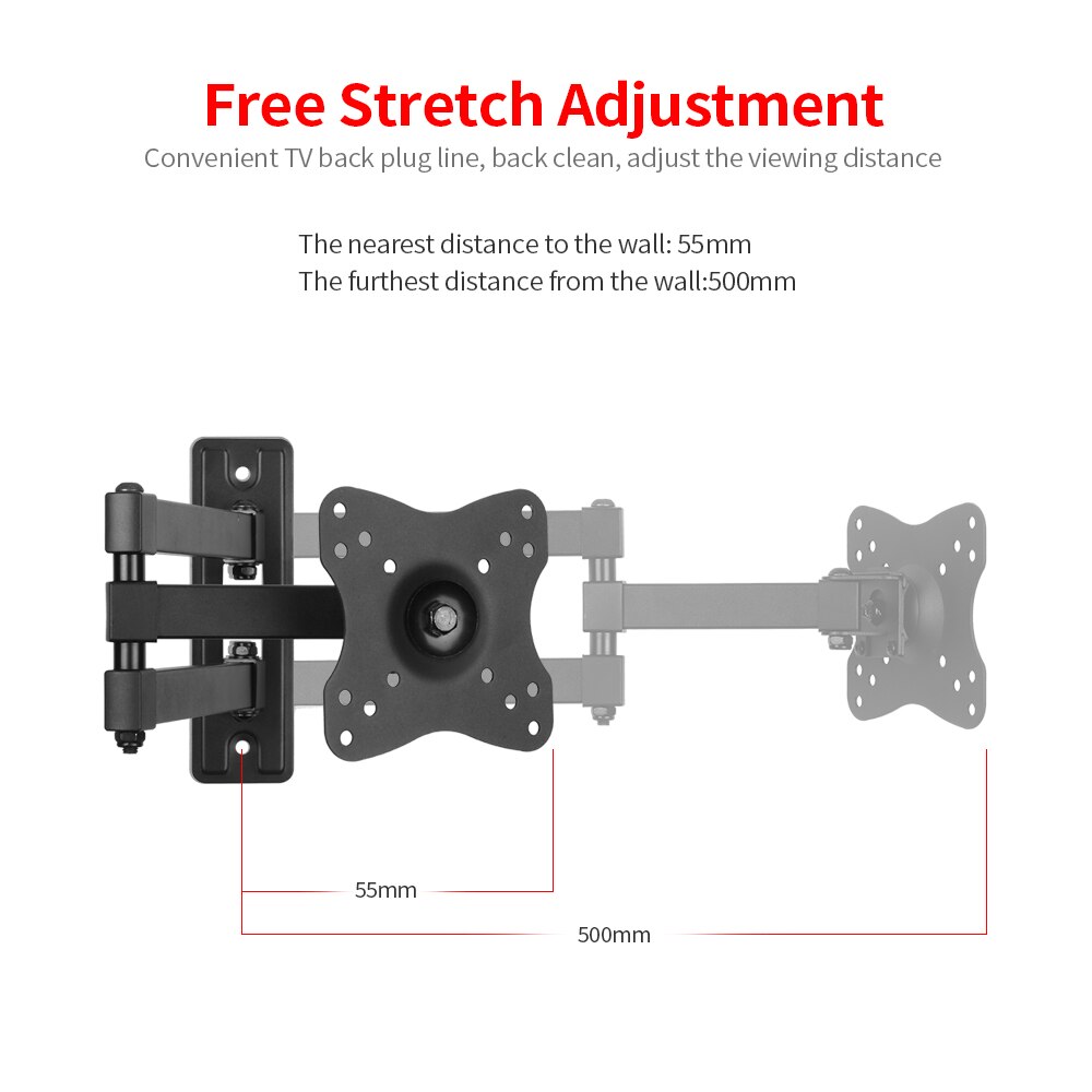 TV Universal Monitor Arm 360 °Rotating Material Th... – Vicedeal