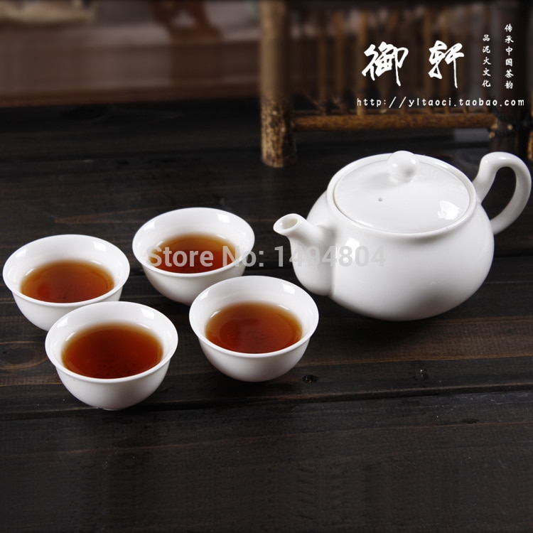 Chinese yixing teapot,bone china tea pot , 5-peice... – Grandado