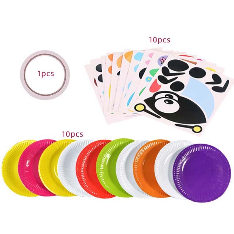10pcs/set DIY Children 3D handmade Cartoon plate s... – Grandado