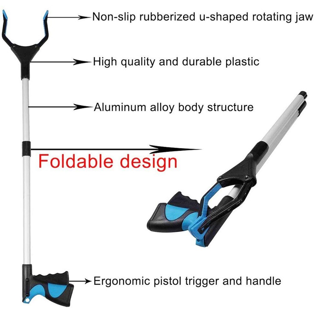 Pinza extensora plegable para recoger basura, herr... – Grandado