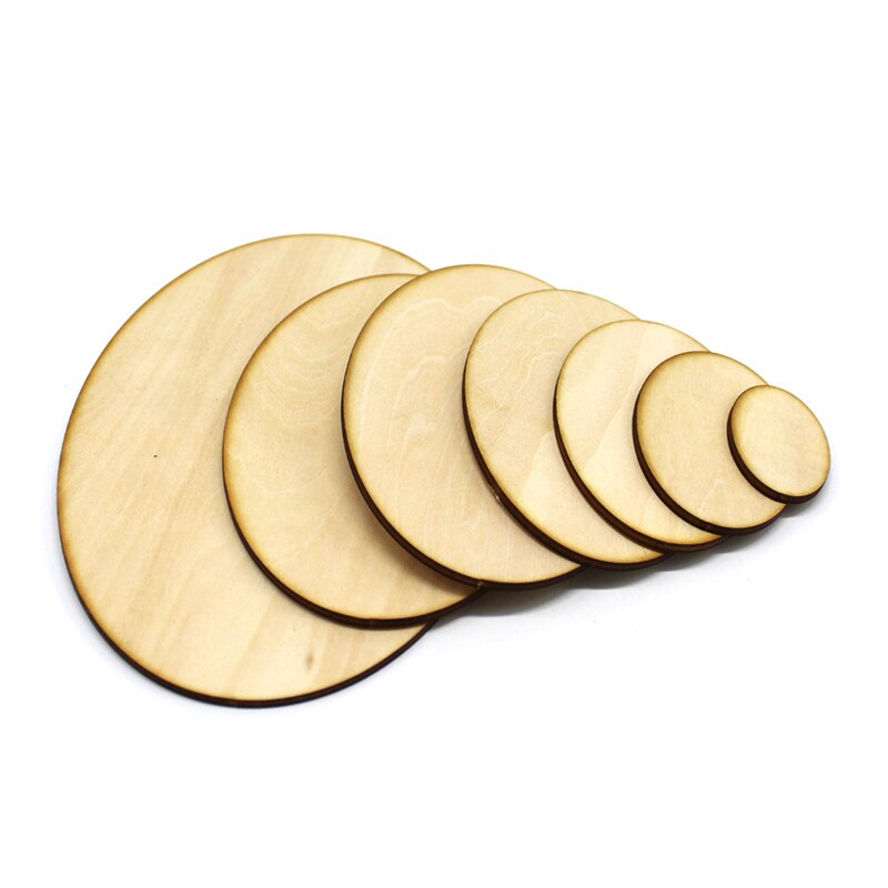 Oval wooden board 3mm linden wooden board DIY hand... – Grandado