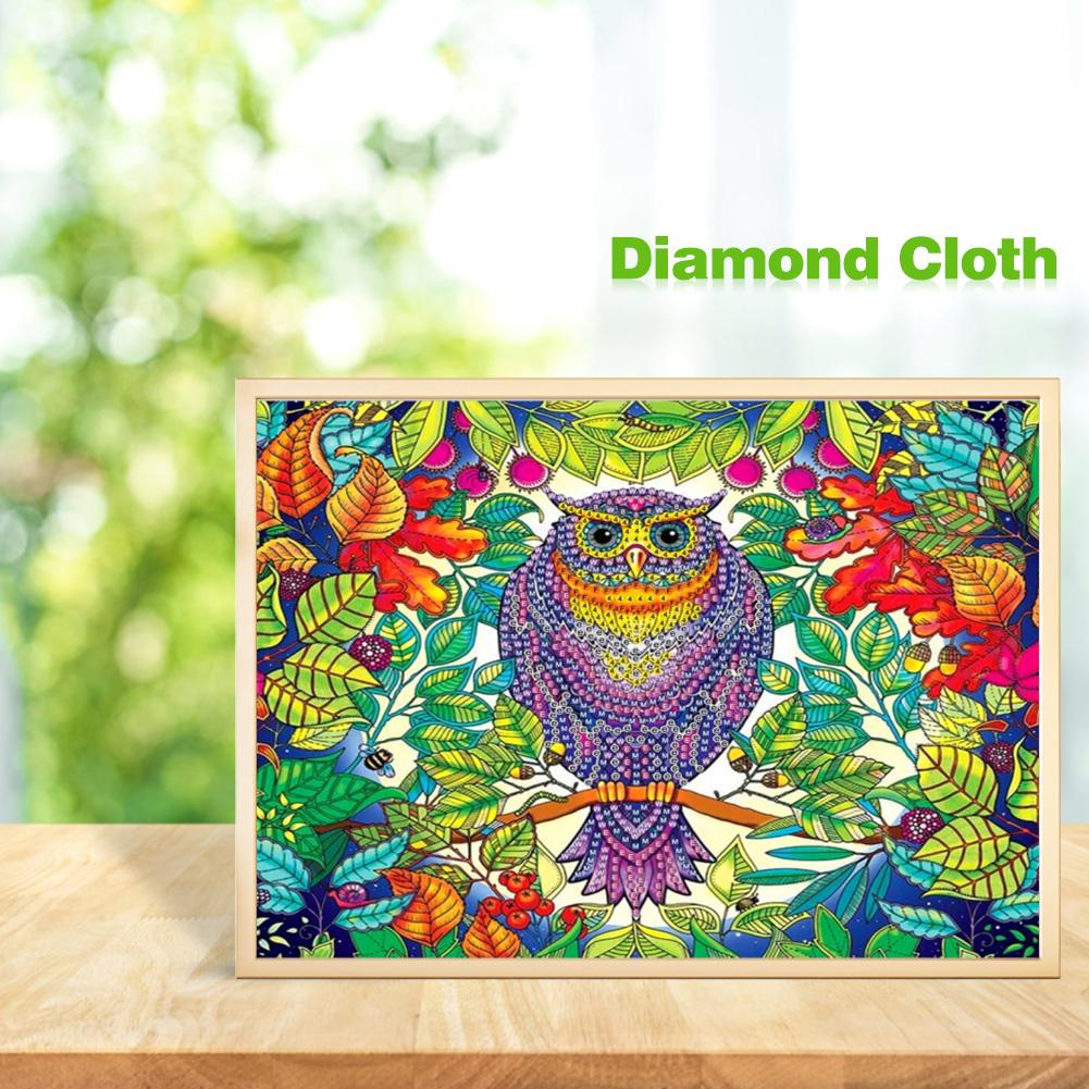 5D DIY Special-shaped Diamond Painting Peacock Owl... – Grandado
