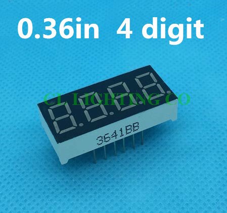 Blue 0.36 inch 4 Digit 7 Segment digital Light LED... – Grandado