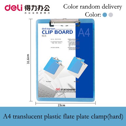 Deli schrijfbord klem board clip doorschijnende ma... – Vicedeal