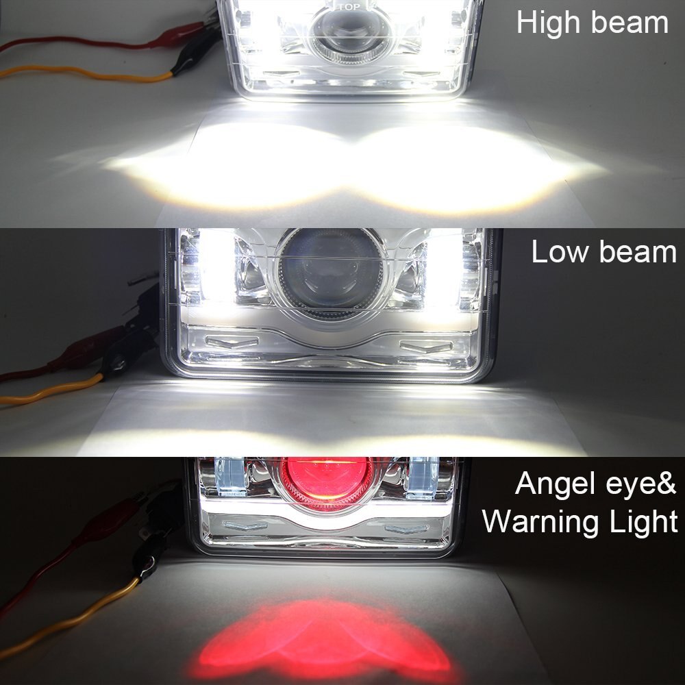 4x6 Inch Led Light Bulb Crystal Clear Sealed Beam ... – Grandado