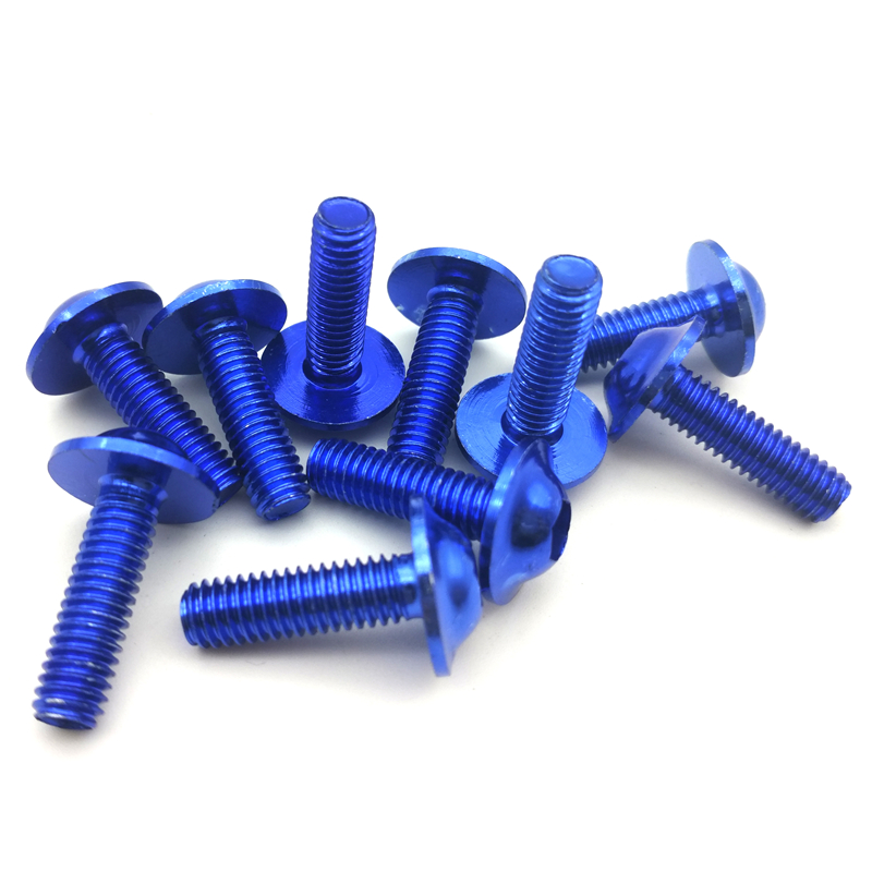 10pcs Motorcycle Bolts Screw M6 x 20mm Aluminum ad... – Grandado
