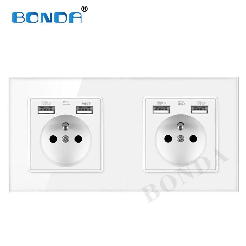BONDA Multi-connection French standard wall socket... – Grandado