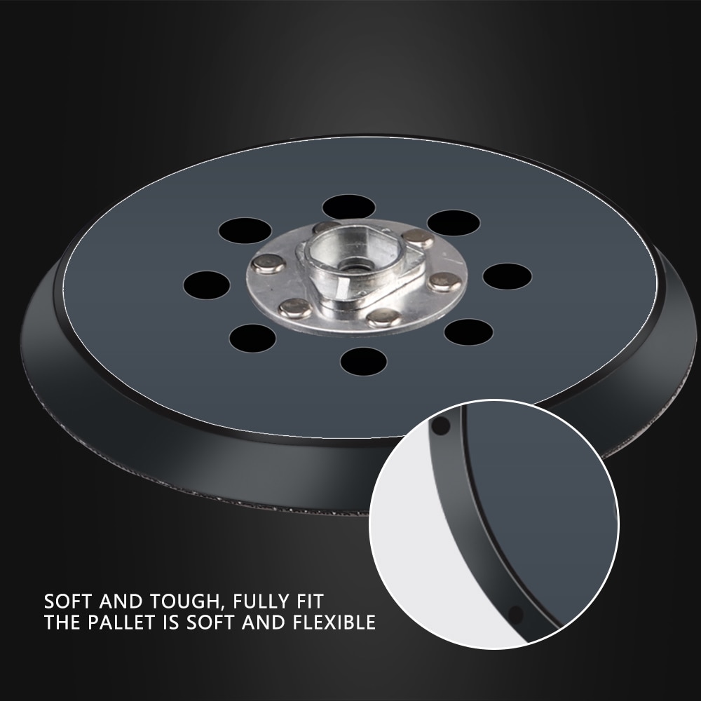 SPTA 5 Inches 125 MM 8-Hole Back-up Sanding Pad 4 ... – Grandado
