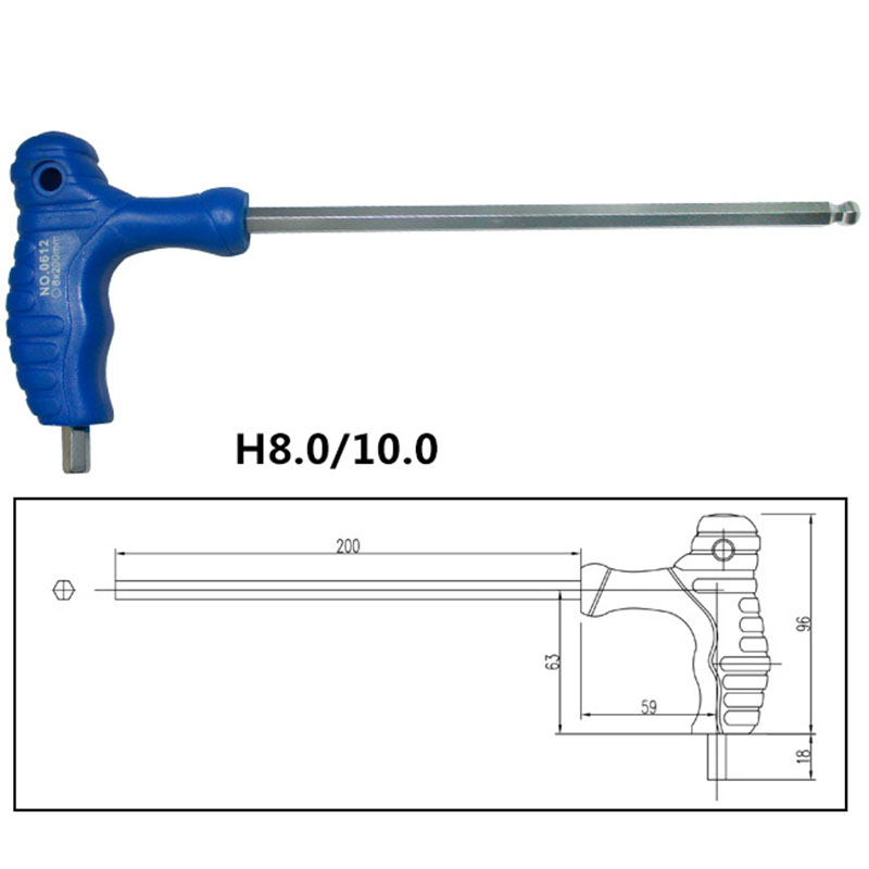 1.5mm/3mm/5mm T-Handle Allen Key Ball Tip Hex Hexa... – Grandado