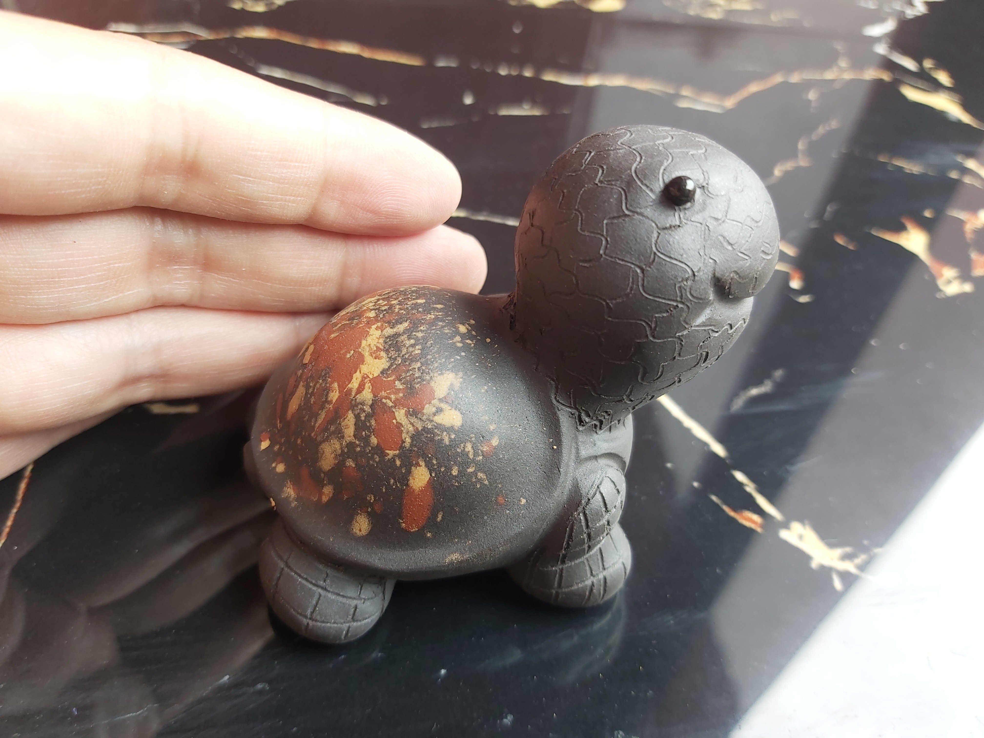 Cute tortoise shell decoration carved carving stat... – Vicedeal