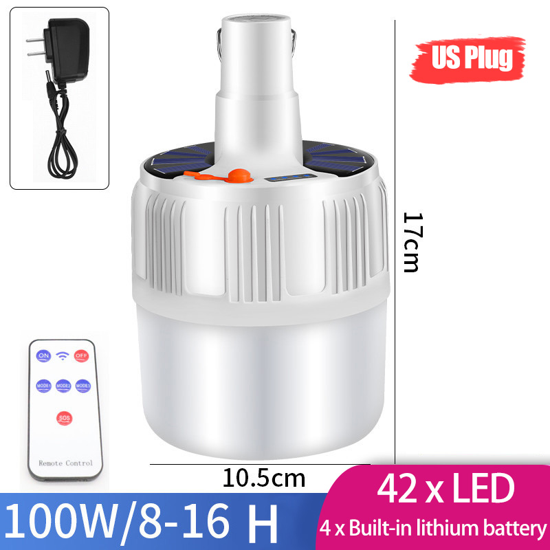 Rechargeable LED Bulb Lamp Solar Charge Portable E... – Vicedeal