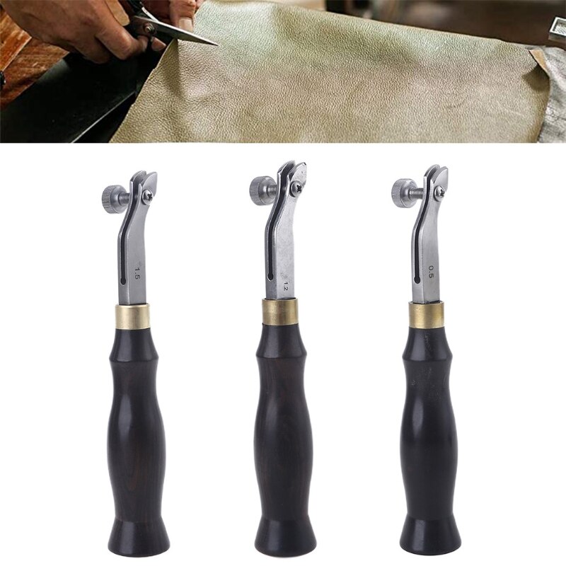 Adjustable Edge Creaser Ebony Handle Leather Craft... – Grandado