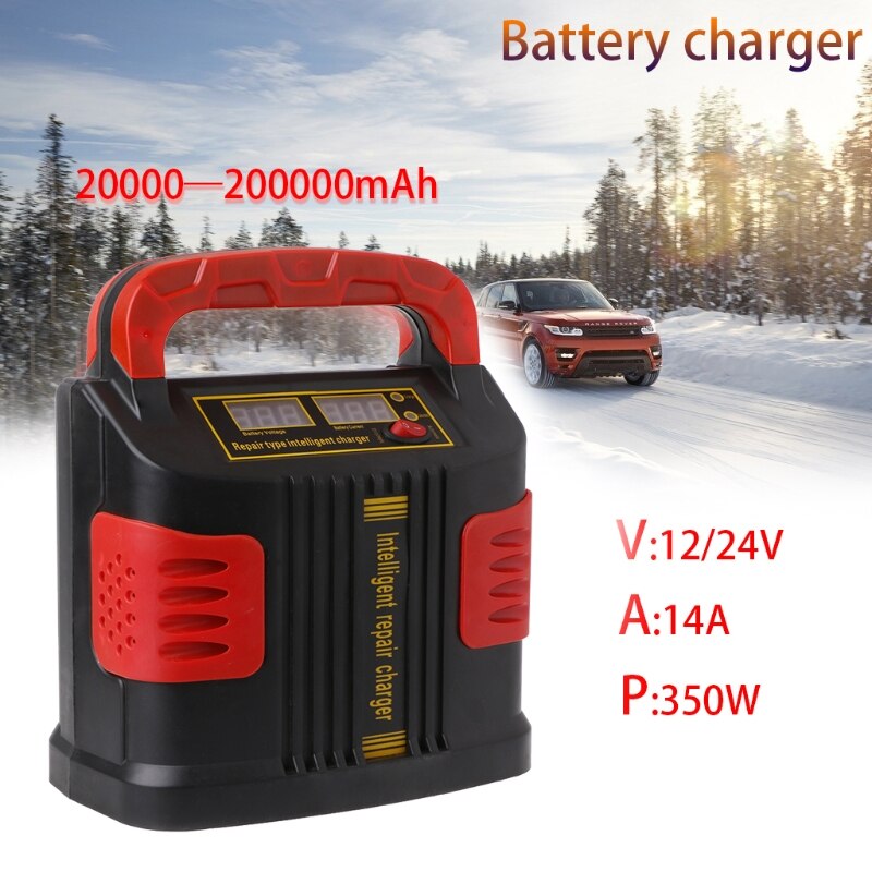 350W 14A AUTO Plus Adjust LCD Battery Charger 12V-... – Vicedeal