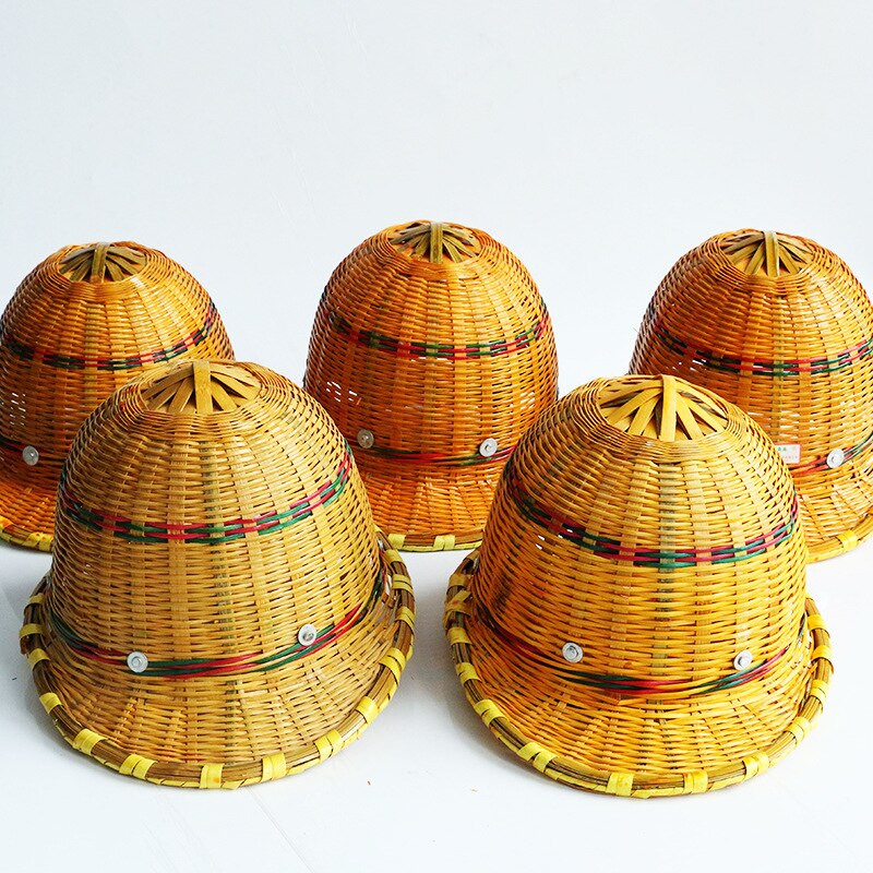 Bamboo Hat Helmet Summer Breathable Safety Helmets... – Grandado