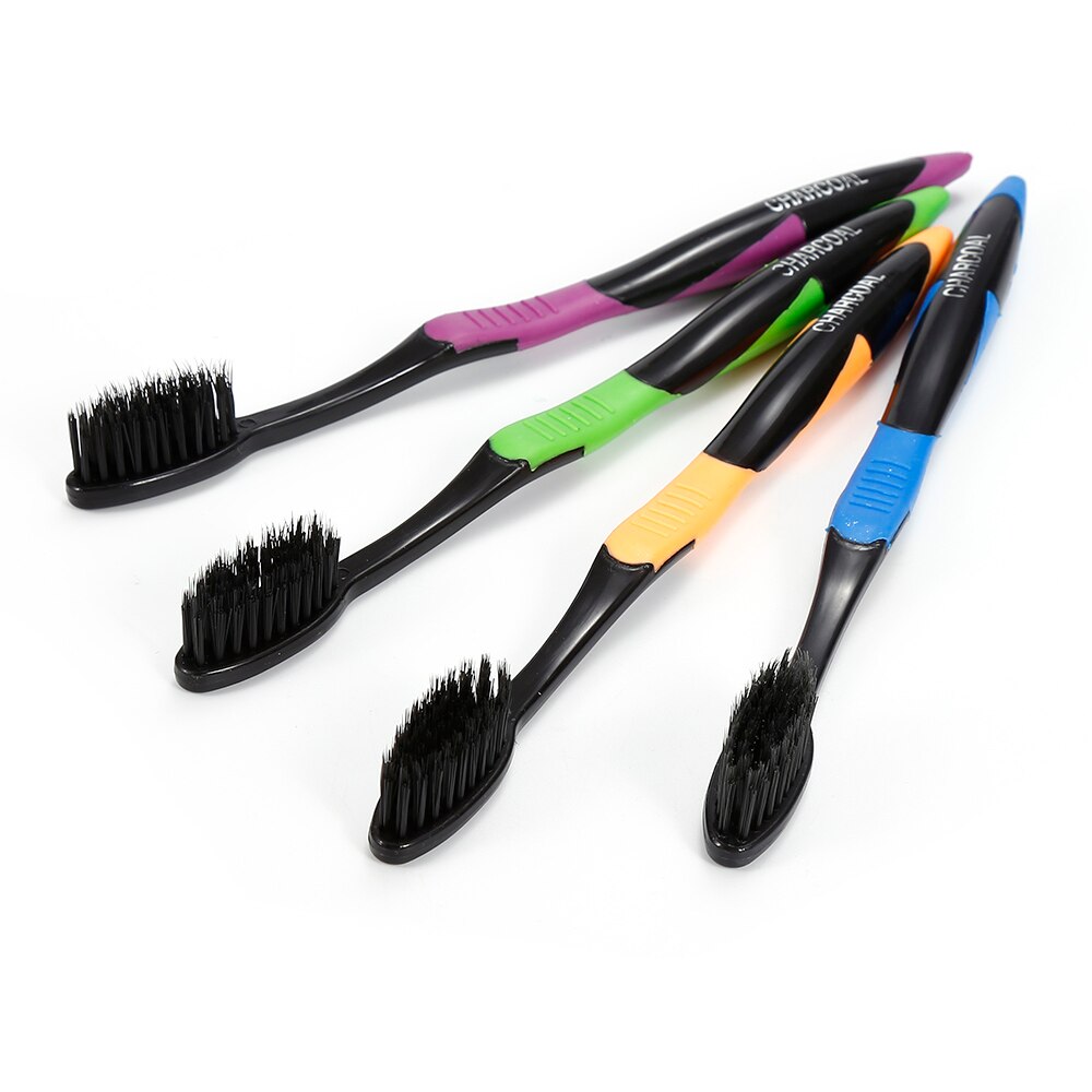 4Pcs Bamboo Charcoal Toothbrush Oral Care Antibact... – Vicedeal