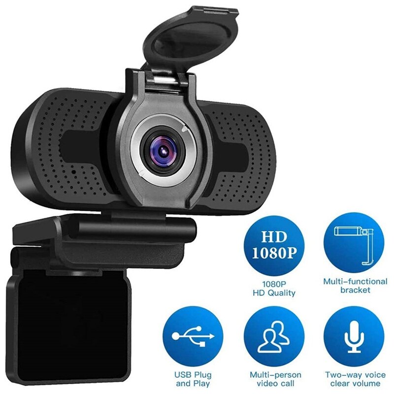 Hd 1080P Computer Camera Met Stofkap Webcam Voor W... – Vicedeal