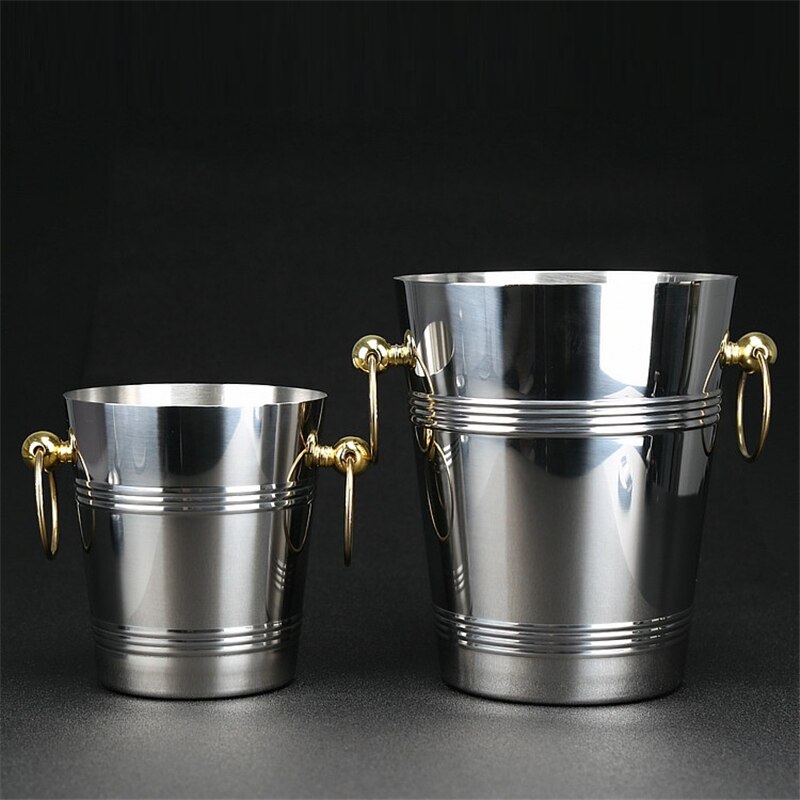 2L/4L European Style Stainless Steel Ice Bucket Wi... – Grandado