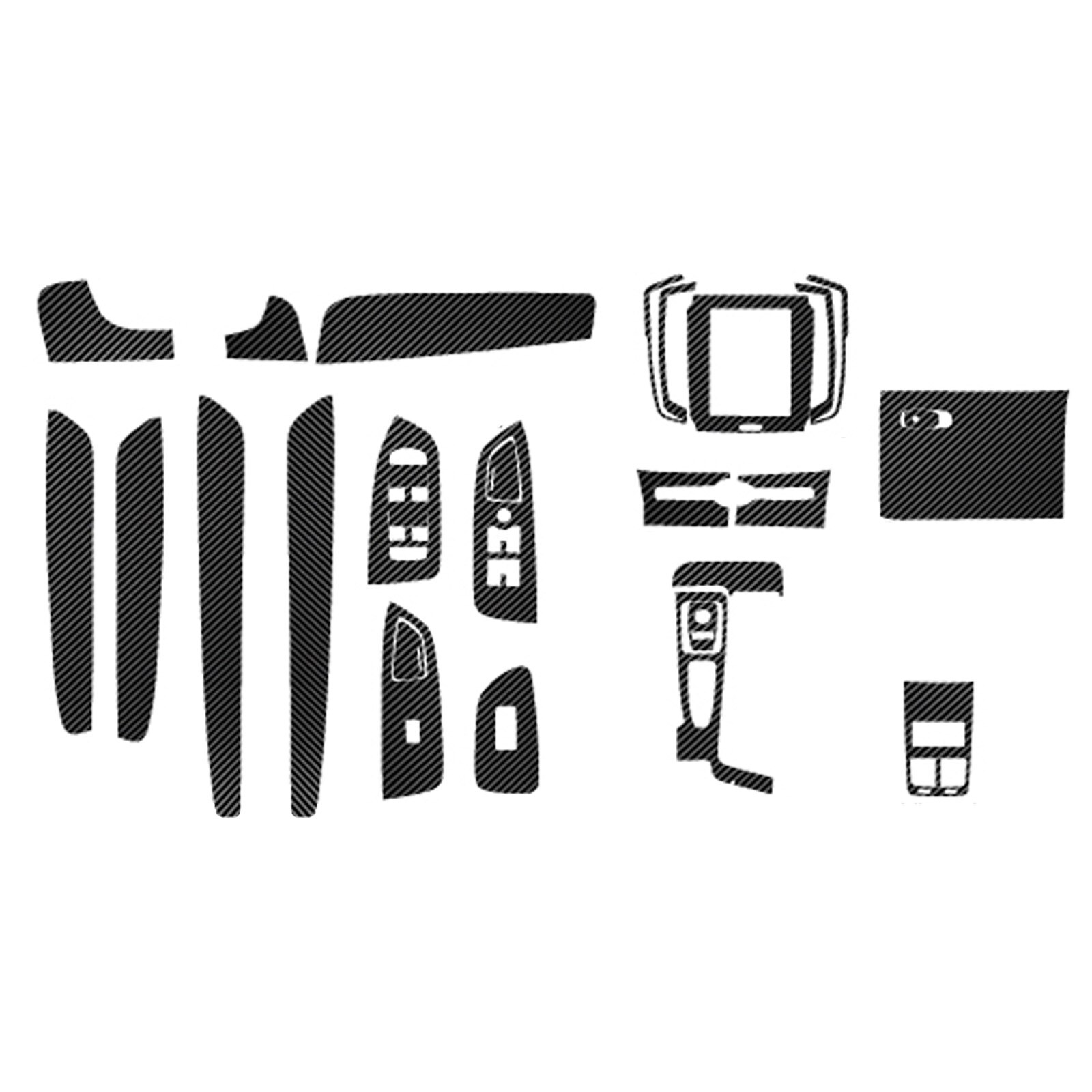 Interieur Center Console Koolstofvezel Molding Sti... – Grandado