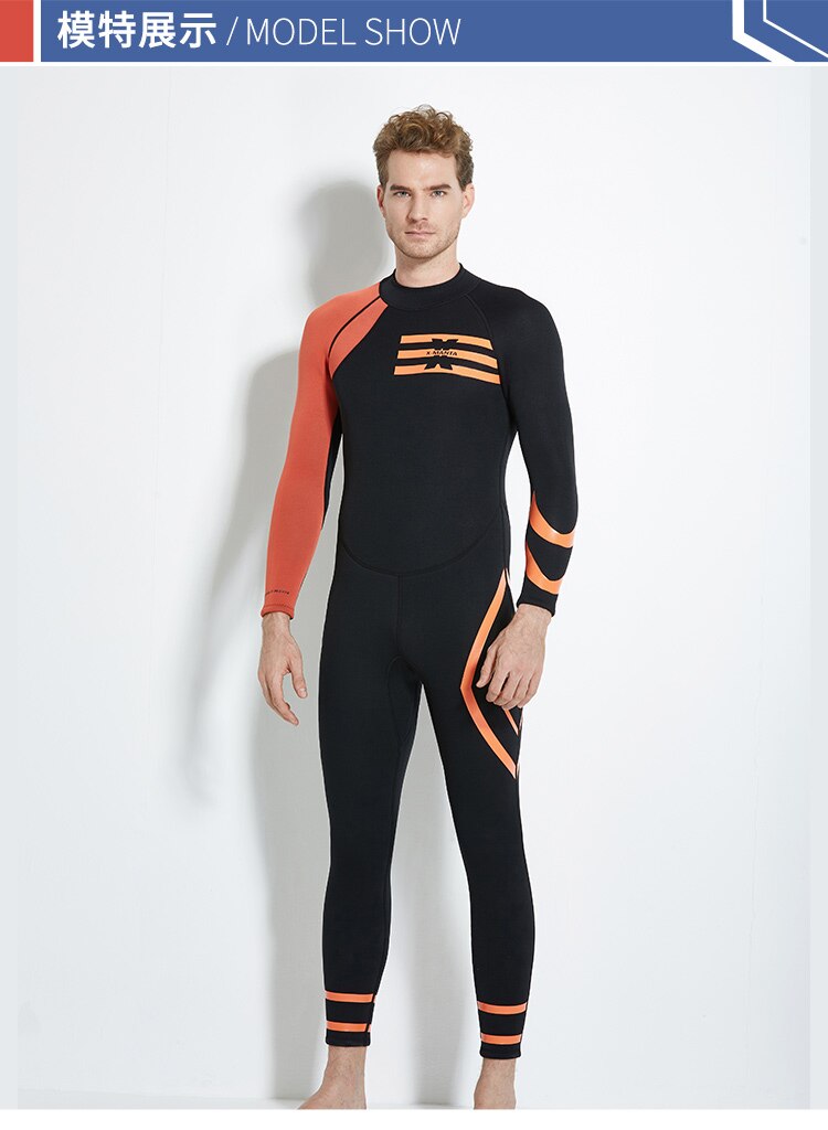 Traje de buceo con cremallera para hombre, traje d... – Grandado